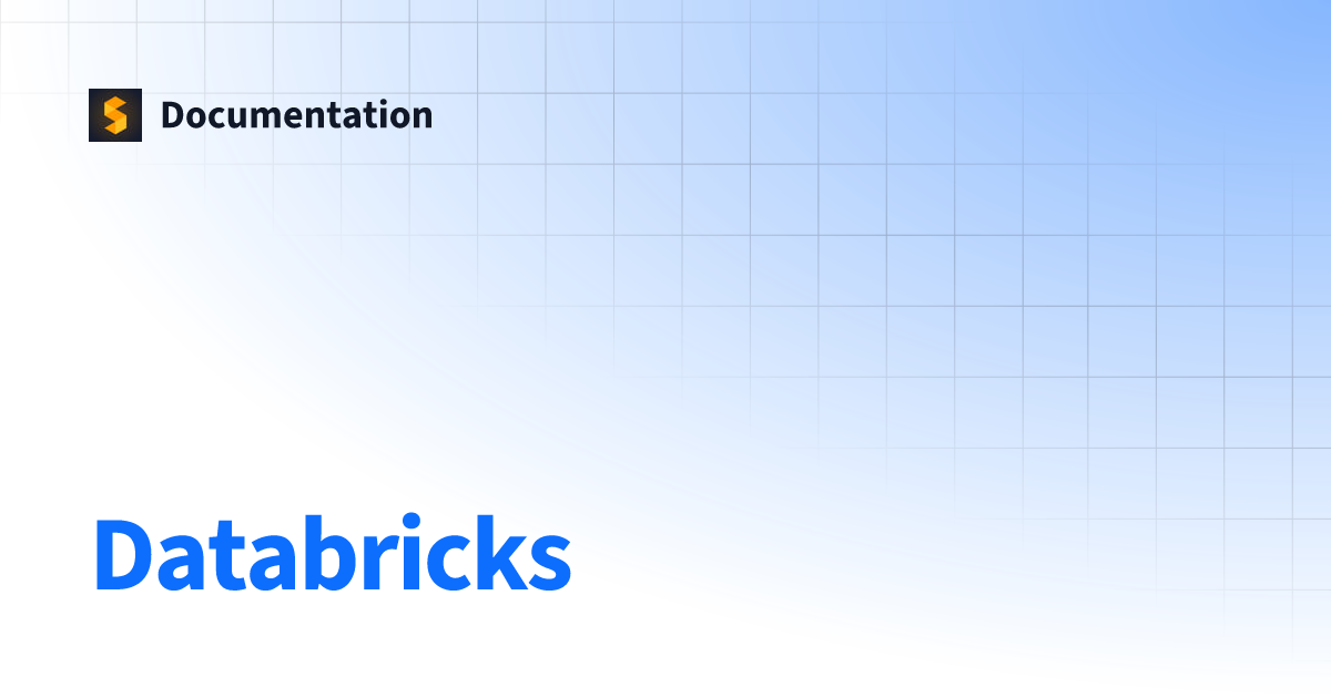 Databricks | Documentation